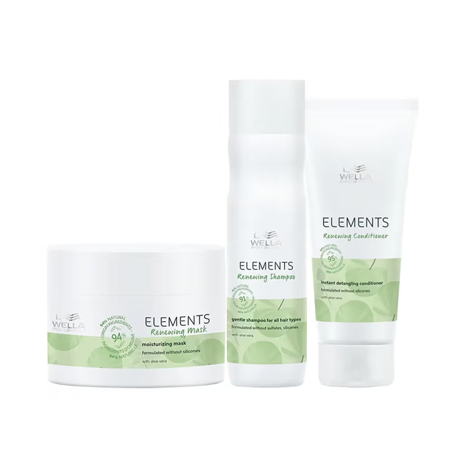 Wella Professionals - Elements Renewing Shampoo, Conditioner & Mask Bu ...